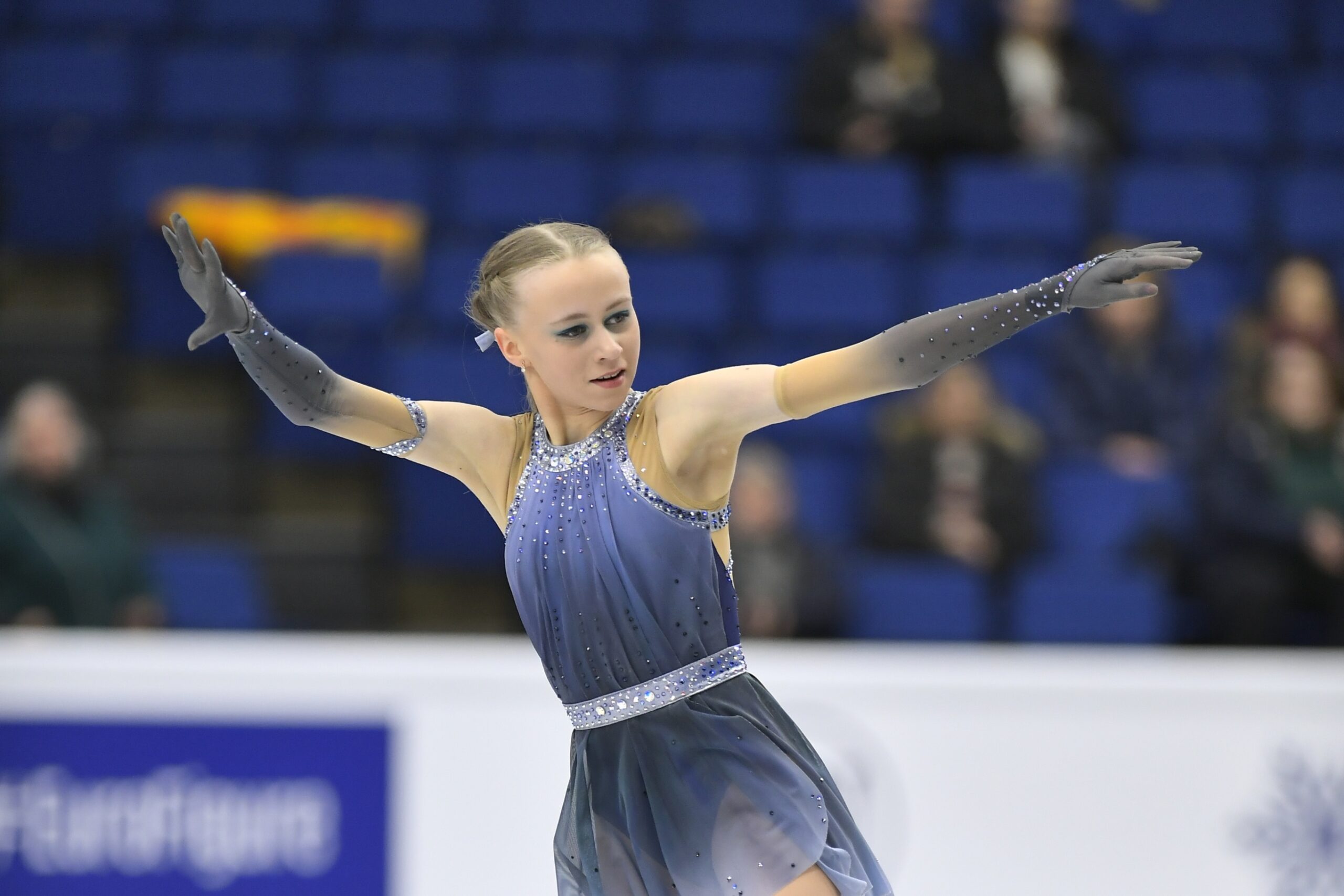 Janna Jyrkinen 8:s taitoluistelun EM-kilpailujen lyhytohjelmassa