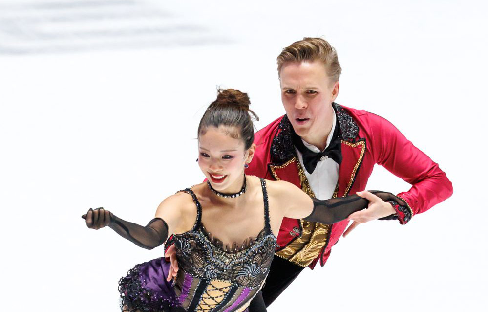 Jäätanssijat Yuka Orihara ja Juho Pirinen kahdeksanneksi NHK Trophyssa ...